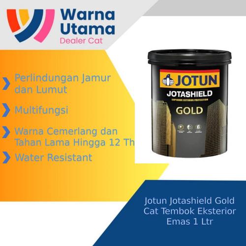 Jual CAT EMAS PREMIUM EXTERIOR JOTUN JOTASHIELD GOLD - 1 LITER - Kota ...