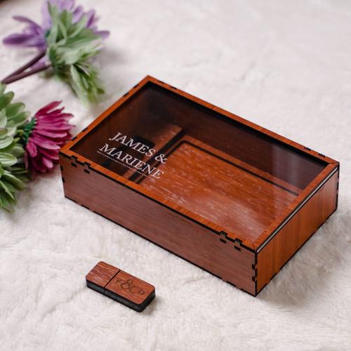 Jual 4R PHOTO WOODEN ACRYLIC BOX KOTAK KAYU AKRILIK - Mahogany, box ...