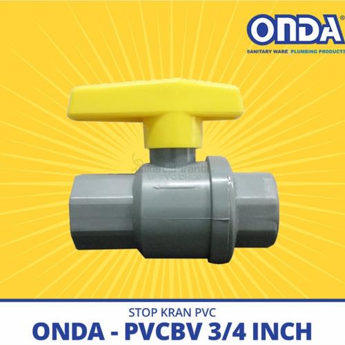 Jual STOP KRAN PVC ONDA PVBG ATAU PVCBV 3/4" INCHI PLASTIK - Jakarta ...