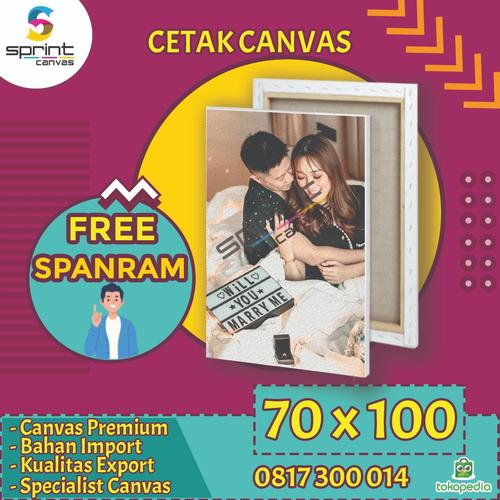 Jual Print/Cetak Canvas/Kanvas Foto/Photo -Free Spanram Rangka Kayu ...