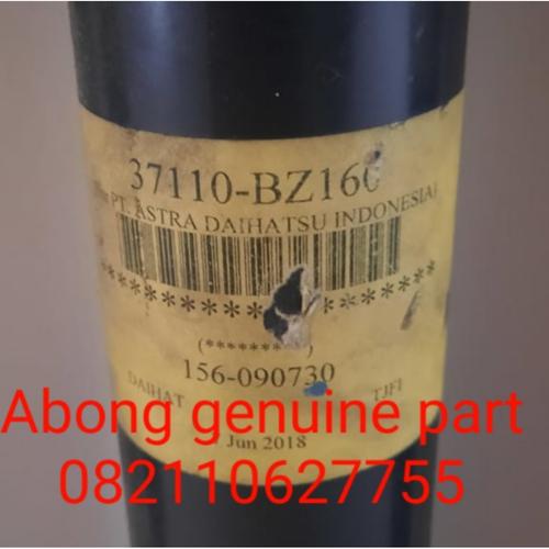 Jual SHAFT ASSY,PROPELLER 37110-BZ160 TOYOTA AVANZA ALLNEW MATIC/RUSH ...