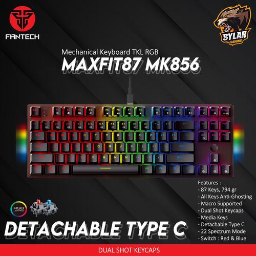 Jual Fantech Maxfit 87 MK856 RGB TKL Mechanical Gaming Keyboard ...