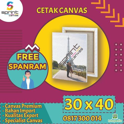 Jual Print/Cetak Canvas/Kanvas Foto/Photo -Free Spanram Rangka Kayu ...