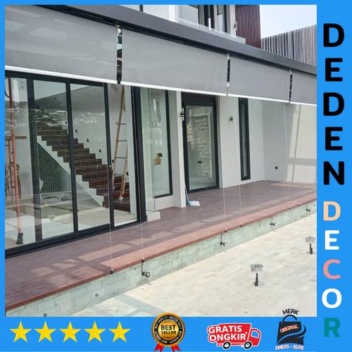 Jual Tirai luar ruangan | Suntex blind tirai outdoor Tampias hujan ...