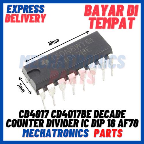 Jual CD4017 CD4017BE 4017 DECADE COUNTER DIVIDER IC DIP 16 AF70 - Kota ...