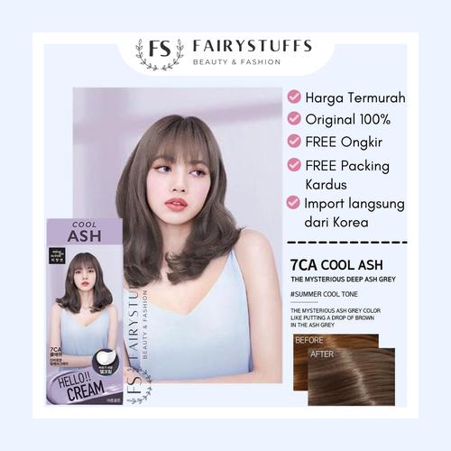 Jual Hello Cream Mise En Scene Cool Ash 7CA Pewarna Rambut Cat ...