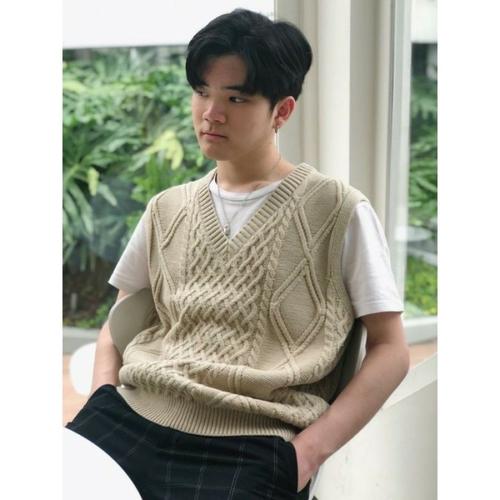Jual Knit Republic Aiko Man Knit Vest - Knit Vest - Rompi Rajut Pria ...