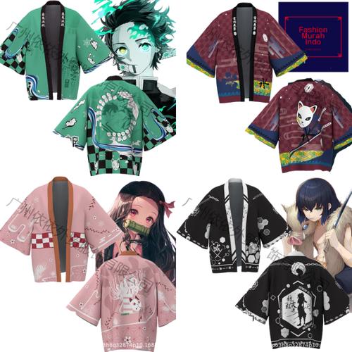 Jual Kimono happi kimetsu no yaiba demon slayer cosplay tanjiro nezuko ...