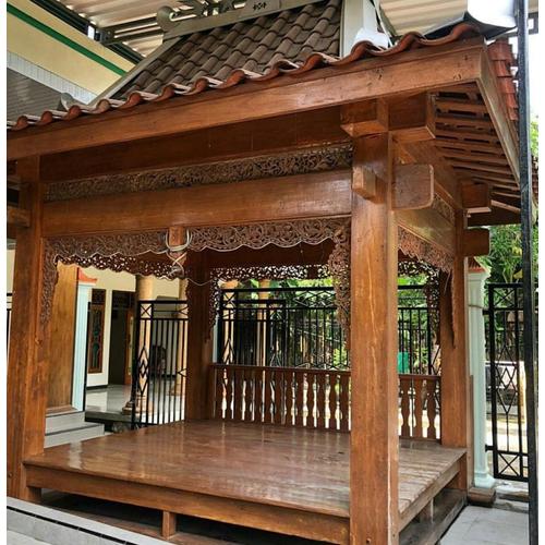 Jual gazebo kayu jati / gazebo joglo / saung / gazebo minimalis ...