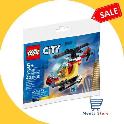 Jual LEGO Polybag 30566 City Fire Helicopter Firefighter Minifigure Toy ...