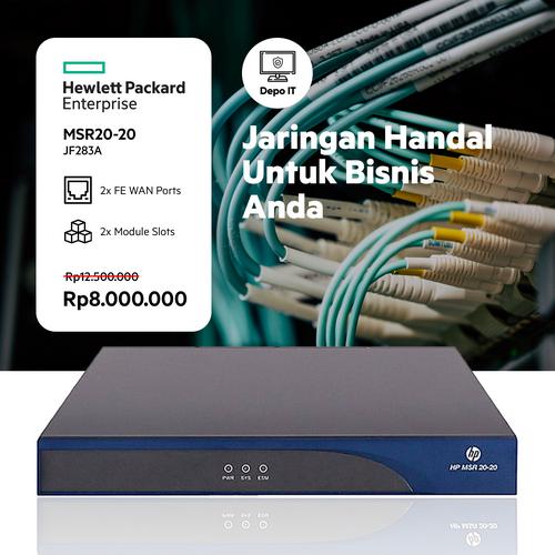 Jual HPE HP Router Enterprise Dual Port WAN 1U A-MSR20-20 MSR JF283A ...