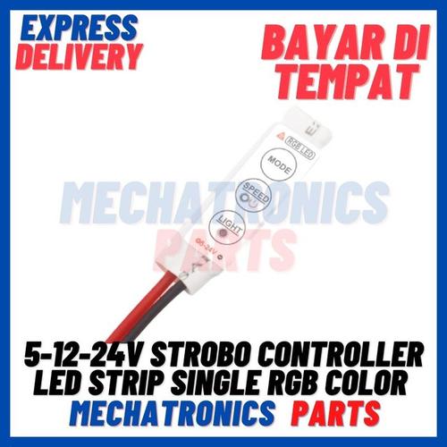 Jual 5-12-24V STROBO CONTROLLER LED STRIP SINGLE RGB COLOR MINI MODUL ...