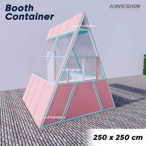 Jual BOOTH CONTAINER SEGITIGA - 250 x 250 cm - Kontainer Gerobak Grobak ...