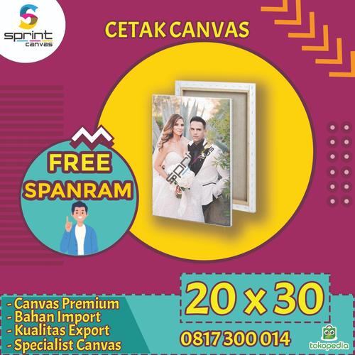 Jual Print/Cetak Canvas/Kanvas Foto/Photo -Free Spanram Rangka Kayu ...