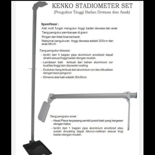 Jual Stadiometer KENKO / Alat Ukur Tinggi Badan Bayi, Dewasa, Anak ...