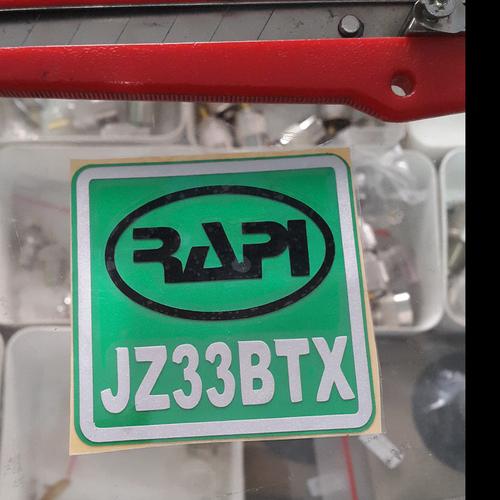 Jual STIKER RAPI DENGAN CALLSIGN KECIL WARNA PUTIH - Kab. Pemalang ...