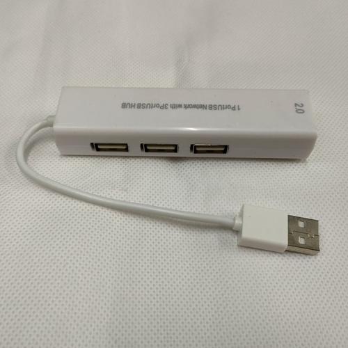 Jual USB to LAN Ethernet External Network Card with USB Hub 3 Port ...
