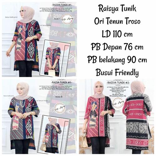 Jual Tunik Tenun Troso Raisyana Premium Dress Batik Etnik Original Cantik - B - Kota Surakarta ...