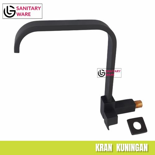 Jual Kran dinding wastafel bak cuci piring / Keran kitchen sink hitam ...