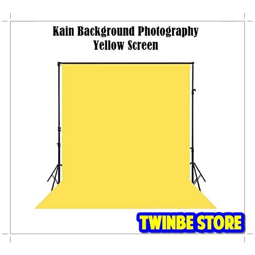 Jual Kain Background Zoom Tiktok Yellow Screen / Kain Backdrop Foto ...