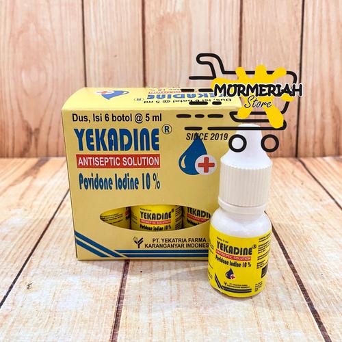 Jual YEKADINE Botol 5 ml Povidone Iodine 10% Antiseptik Obat Merah Luka ...