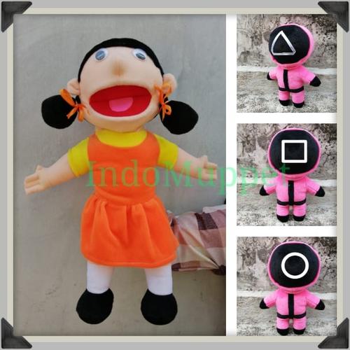 Promo Boneka Muppet SQUID GAME - Boneka Korea - Game Korea - Kotak ...