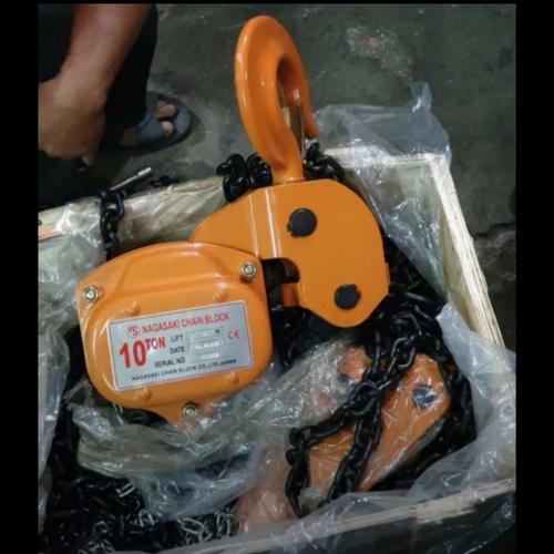 Jual NAGASAKI CHAIN BLOCK TAKEL 10 TON katrol rantai 5 meter japan ...