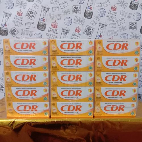 Jual CDR efervescent isi 10 Kalsium, vitamin D, C & B6 daya tahan tubuh ...