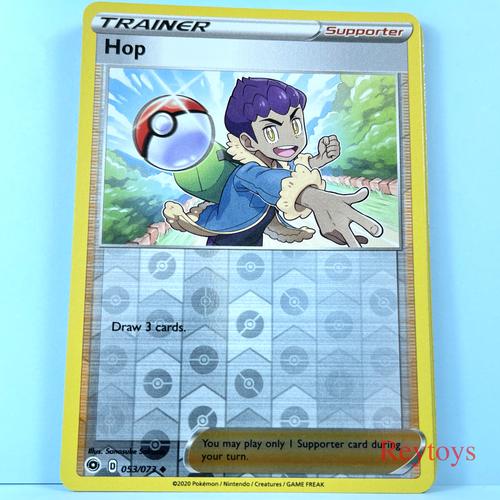 Jual Pokemon TCG Champion's Path - 053 Hop Trainer ( Holo Reverse ...