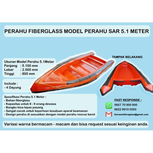 Jual PERAHU MODEL SAR RESCUE / PERAHU UKURAN 5 METER / PERAHU FIBER ...