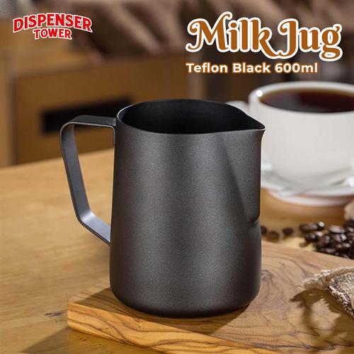 Jual Milk jug teflon / milk jug hitam / gelas susu / teko susu pitcher ...