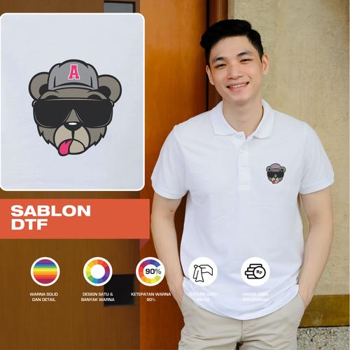 Jual Kaos Custom Satuan Sablon DTF New States Apparel Polo - 8100 ...