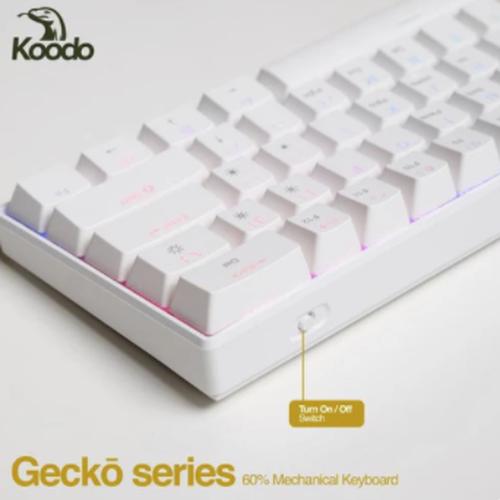 Jual KOODO Gecko 60% Layout RGB Mechanical Keyboard Outemu | White Case ...