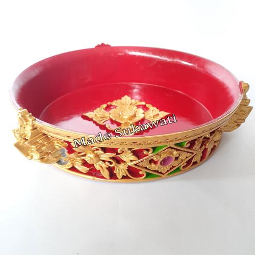 Jual Wadah bokor tatakan sodan ukir gayatri bali 19cm - Ungu gold - Kab ...