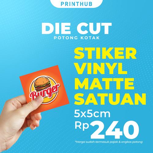 Jual Cetak Sticker Matte Satuan 5x5 cm Potong Kotak (Vinyl) - Jakarta ...