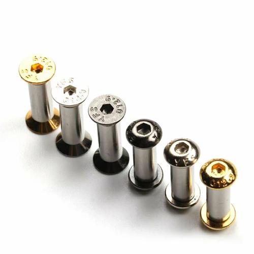 Jual M4 Knife Handle bolts rivet pegencang gagang pisau - Flat gold ...
