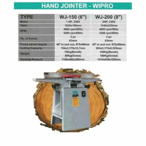 Jual Mesin Wood Jointer Kayu 6 Inch WJ 150 WIPRO - Kota Surabaya ...