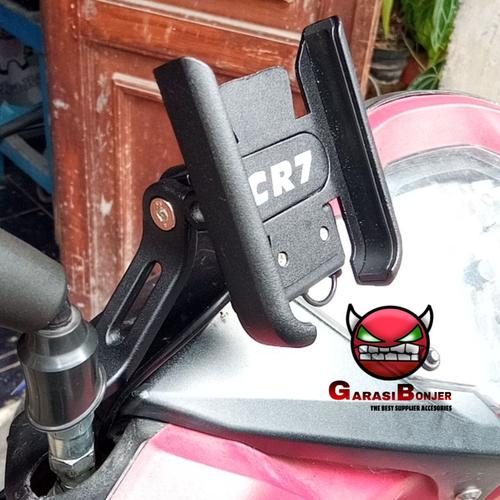 Jual Tempat hp motor holder hp cr7 plus cas an hp hitam - HOLDER HP ...