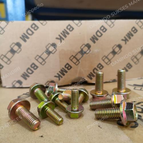 Jual Flange Bolt M6x20 / Baut Topi Kuning M6 Kunci 10 - Kota Tangerang Selatan - DANINDO SUKSES ...