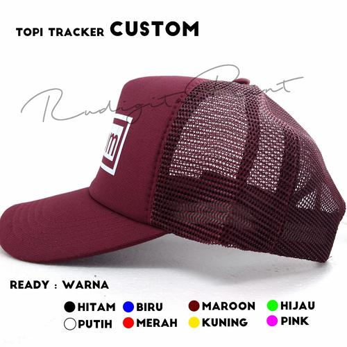 Jual topi tracker custom - merah maroon - Kab. Bandung - rudigitalprint ...