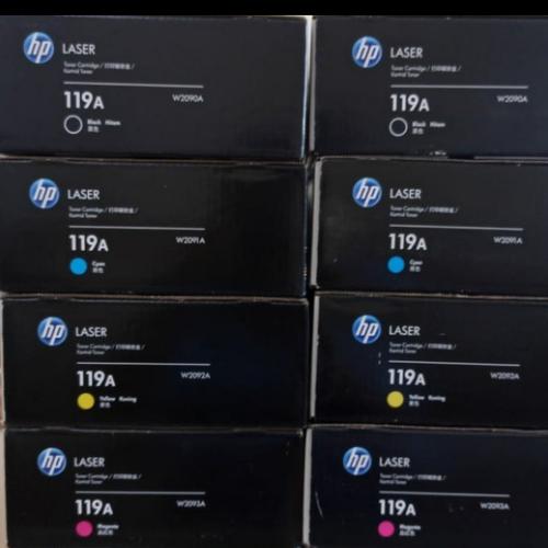 Jual TONER HP LASERJET 119 A BLACK +COLOUR ORIGINAL perpcs - Hitam ...