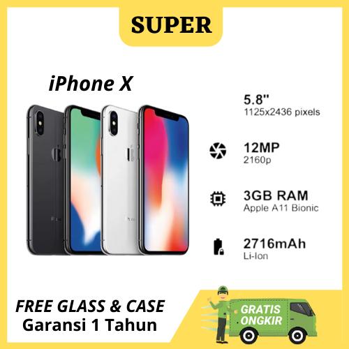 Jual IPHONE X 64GB / 256GB/IPHONE XGARANSI 1 TAHUN/IPHONE/HANPHONE ...