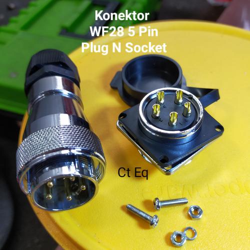 Jual WF28 5 pin konektor socket, ip67, 5 pin Plug n Socket - Kota ...