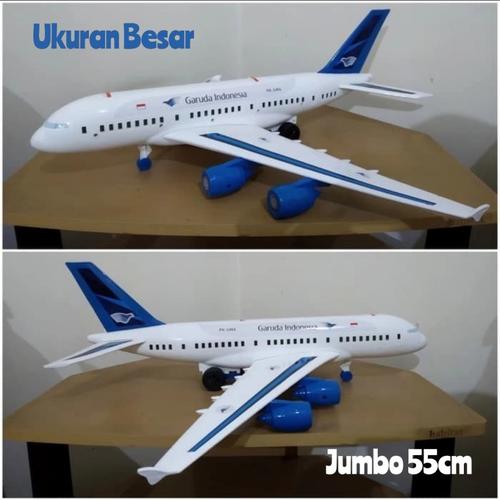 Jual Mainan Anak Pesawat Garuda Indonesia UKURAN BESAR JUMBO PL380 ...