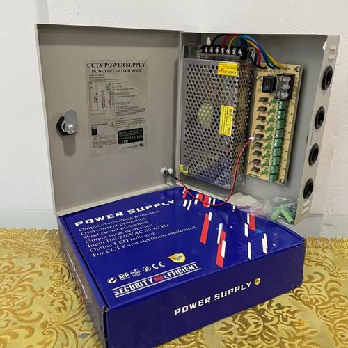 Jual Power Supply BOX 10A 12v 9 CH cctv / psu 12V 10A box panel ...