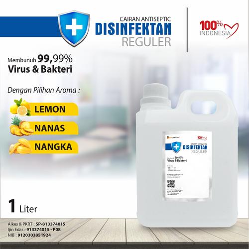 Jual Desinfektan Reguler Macam Variasi Aroma Segar 1 Liter Kemasan Jerigen - Nangka - Kab ...