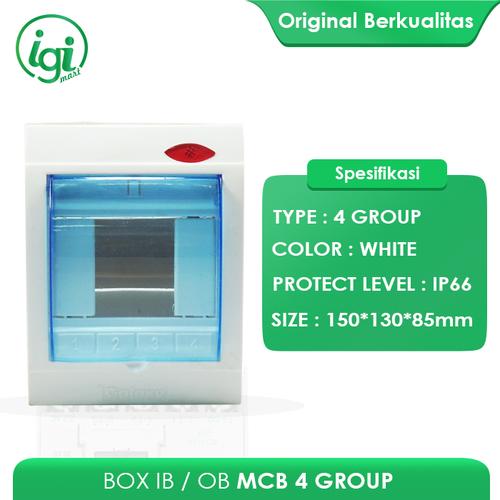 Jual BOX MCB 4 GROUP IB OB LED INDICATOR / RUMAH BOX PANEL MCB / FUSE ...