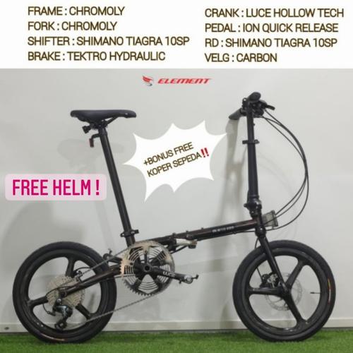 Jual Sepeda Lipat ELEMENT TROY X10 10 Speed VELG CARBON - Sepeda+Bonus ...