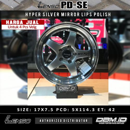 Promo Velg LENSO PDSE PD-SE R17 17x7.5 17x8.5 5x114.3 Silver Polish Cicil 0% 3x - Kota Surabaya ...