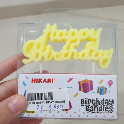 Jual LILIN HAPPY BIRTHDAY HIKARI - Kuning - Kota Tangerang - Bakingyuks ...